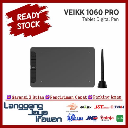 Promo VEIKK VK1060 PRO Digital Graphic Drawing Pen Tablet 250 RPS 10x6 ...