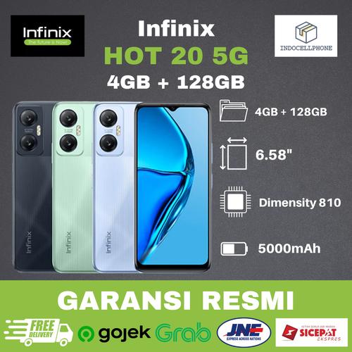 Jual Infinix Hot 20 5G 4/128 Garansi Resmi 1 Tahun - 4/128 Blue ...