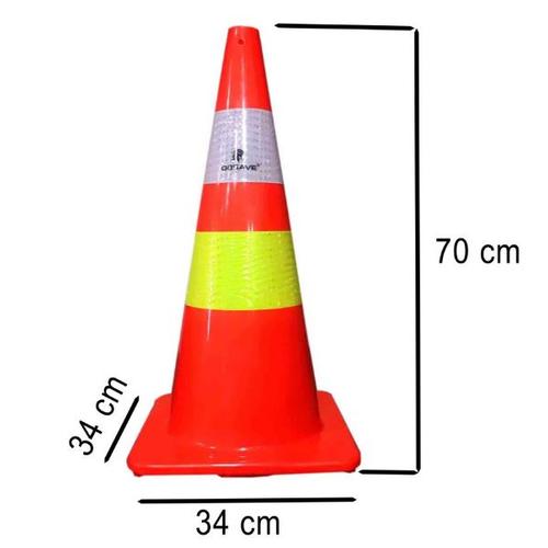 Jual Traffic Cone GoSave 70cm / Kerucut Lalu Lintas / Safety Cone Rubber 70 - Kota Magelang ...