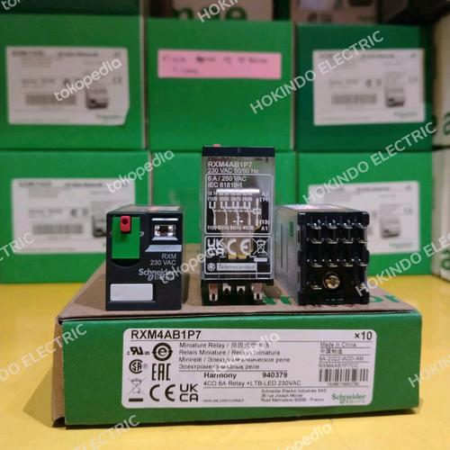 Jual RELAY SCHNEIDER RXM4AB1P7 230VAC + SOKET RXZE1M4C 14PIN - - SOKET - Jakarta Pusat - HOKINDO ...
