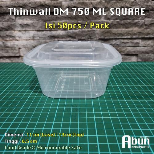 Jual Thinwall DM Square 750 ML @50pcs - Jakarta Selatan - Abun Aneka ...