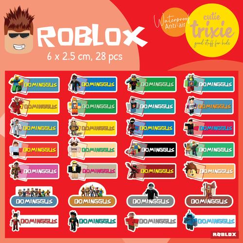 Jual Sticker Label Nama Anak Roblox - Jakarta Barat - Cutie Trixie ...