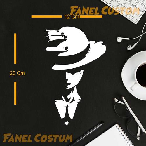 Jual STICKER ONE PIECE LUFFY CUTTING STICKER MOTOR LAPTOP MOBIL - Putih ...