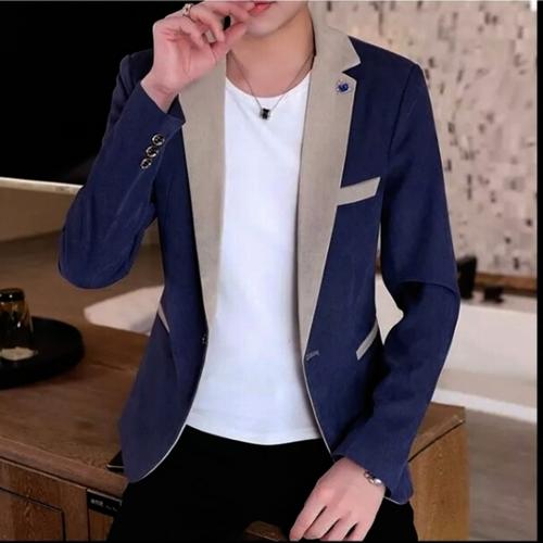 Jual JAS BLAZER PRIA/JAS PRIA FORMAL/BAJU JAS BLAZER SLIMFIT - biru ...