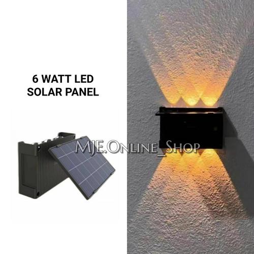Jual LAMPU DINDING TAMAN LED 6 WATT SOLAR PANEL / WALL LIGHT OUTDOOR 6 ...