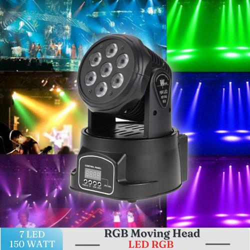 Jual Lampu Laser Sorot Lighting Panggung Mini LED Disco RGB Putar ...