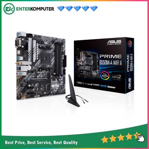 Promo Asus PRIME B550M-A WIFI II (AM4, AMD Promontory B550, DDR4, USB3 ...