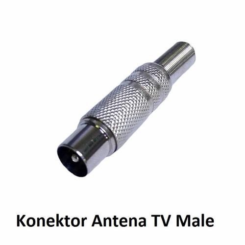 Jual Jack Konektor TV Antenna Besi Male / Jack Antena Ke TV Bahan Besi ...