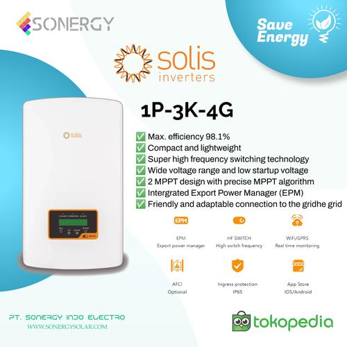 Jual Solis Inverter Ongrid 1P-3K-4G Panel Surya - Jakarta Timur ...