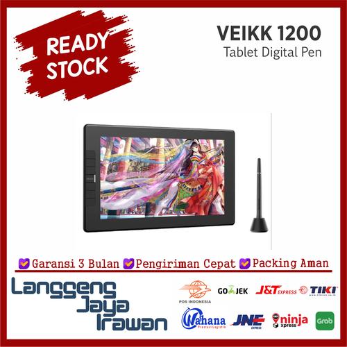 Jual VEIKK VK1200 VK 1200 Drawing Tablet Graphic Monitor Passive Pen ...