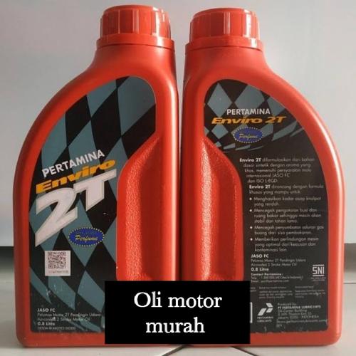 Jual Oli motor Pertamina Enviro 2T SAE 20 oli semua motor 2 Tak RBN ...