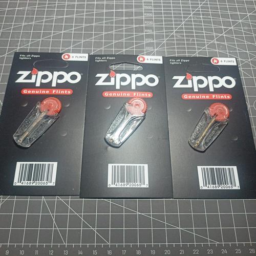 Jual Zippo Flints / Batu Korek Api Zippo isi 6 pcs packing hitam ...