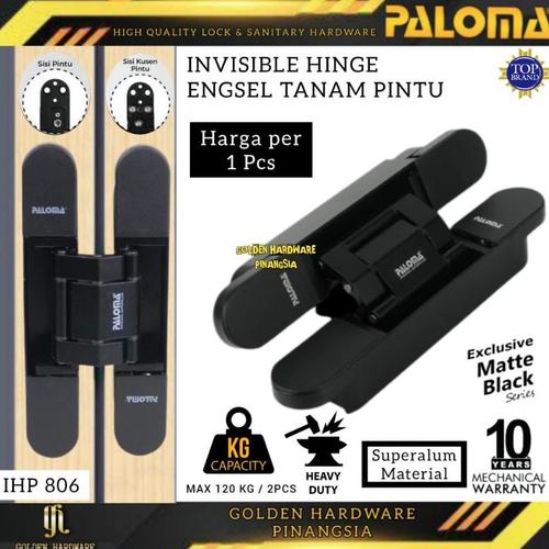 Jual PALOMA IHP 806 ENGSEL CONCEALED INVISIBLE HINGE ENGSEL TANAM PINTU ...