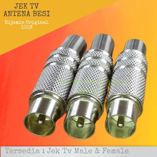 Jual Jack Antena TV Besi Male Female / Jack Antena Tv Plastik / Jek tv ...