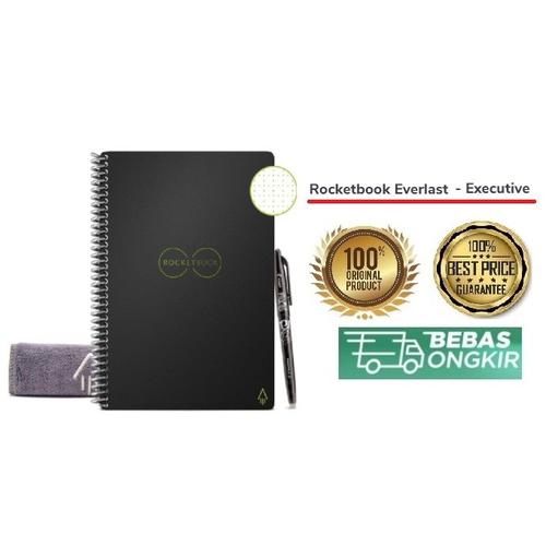 Jual Rocketbook Core Everlast Smart Notebook Reusable - Executive 6"x8 ...