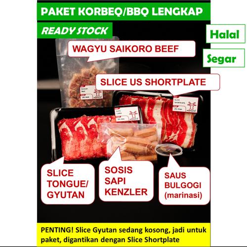 Jual Paket Grill Korean Barbeque Korbeq Bulgogi Yakiniku Shortplate ...