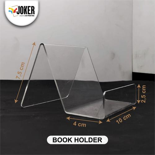 Jual Acrylic Book Stand Display - Penyangga Buku Akrilik Holder HP ...