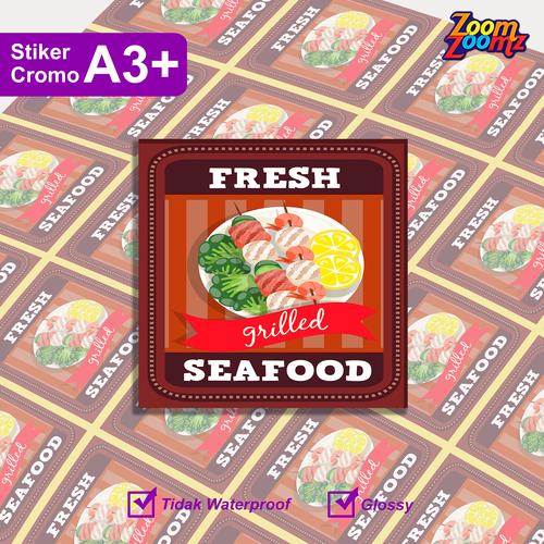 Jual Cetak Stiker Label Chromo Kotak Sticker Cromo Kemasan Produk ...