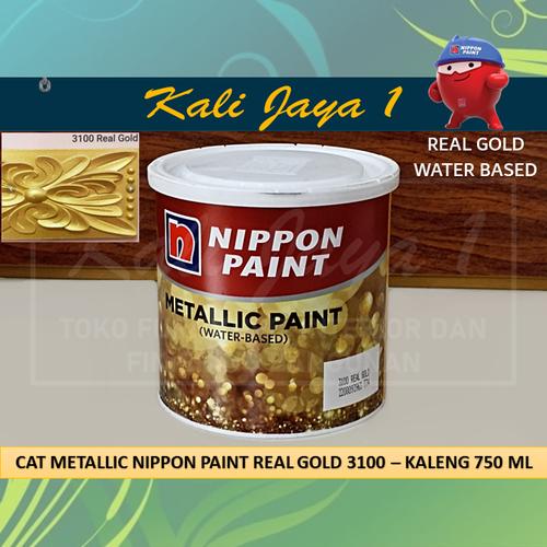 Jual Nippon Paint Cat Metallic Real Gold 3100 isi 750 ML / Cat ...