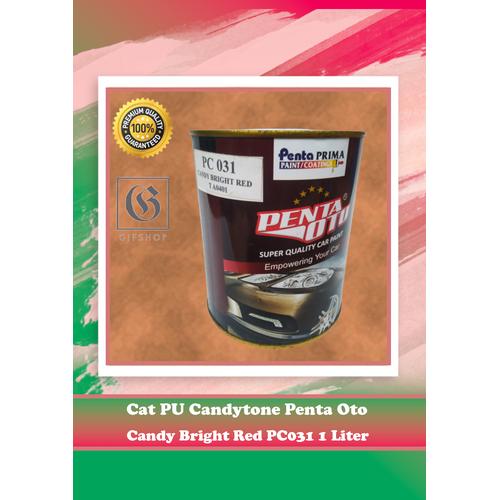Jual Cat PU Candytone Penta Oto Candy Bright Red PC031 1 Liter ...