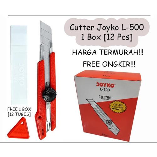 Jual Cutter Besar Joyko L-500 + Refill (12 TUBE) / L500 (1 BOX 12 PCS ...