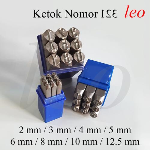 Jual Number Punch 2/3/4/5/6/8/10/12.5 mm Ketok Nomor Angka Upright ...