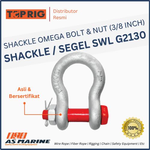 Promo Shackle Omega / Segel Omega TOPRIG G2130 Bolt & Nut 3/8 Inch (1 ...
