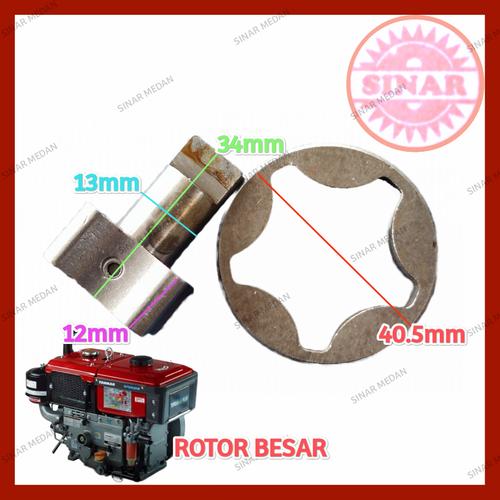 Jual YANMAR TF85 NEW BIG ROTOR OIL PUMP TF105 NEW TS180 ROTOR POMPA OLI ...