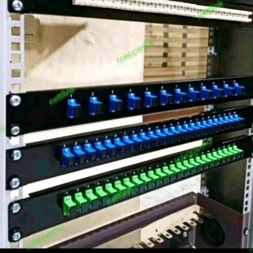 Jual patch panel fo 12 core lengkap adapter sc - Jakarta Pusat ...