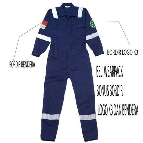 Jual Wearpack Coverall Safety Terusan Berkualitas + Logo Safety K3 ...
