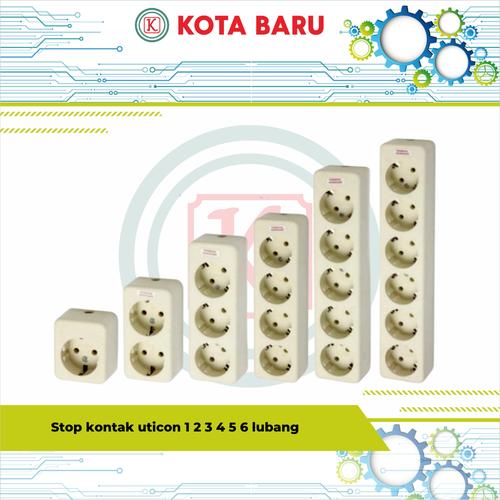 Jual Stop kontak Uticon 1 2 3 4 5 6 lubang Original - 1 - Kota Cilegon - Kota Baru shop | Tokopedia