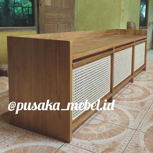 Jual Meja Buffet Minimalis Kayu Jati, Cabinet Drawers, Meja Tv ...