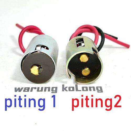 Jual Soket Lampu 1 2 Piting Kaki socket lamp rumah Rem Reting Mobil ...