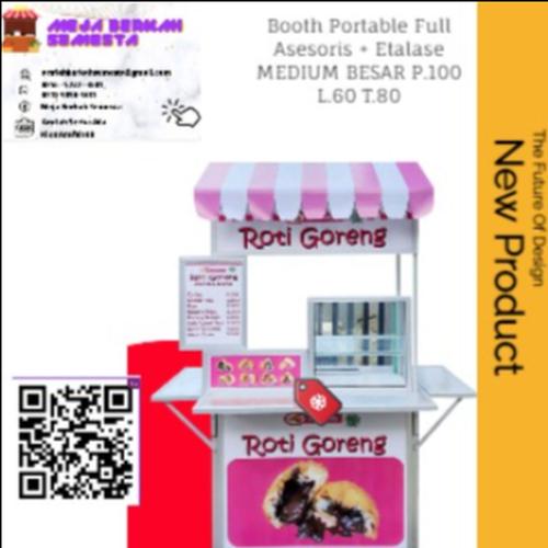 Jual Booth Portable Murah + Stiker meja ukuran Besar P.100 L.60 T.80 ...