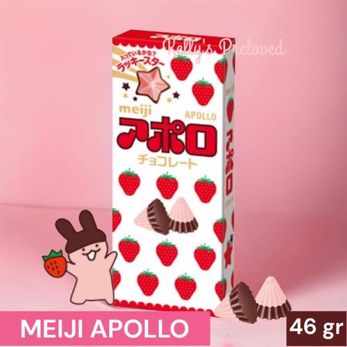 Jual MEIJI APOLLO STRAWBERRY CHOCOLATE 46 GR | CHOCO BABY COKLAT JEPANG ...