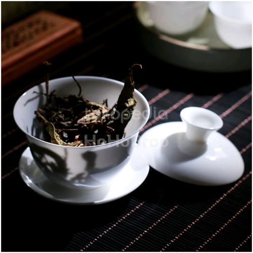 Jual Gaiwan cawan seduh teh gongfu porselen putih tipis transparan ...