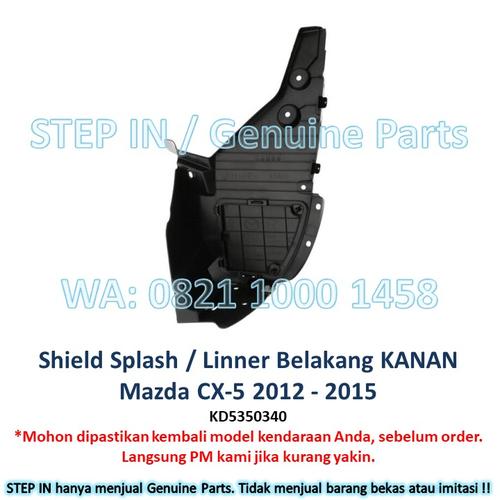 Jual Linner Fender Belakang Mazda CX5 Inner Spakbor belakang spakboard ...