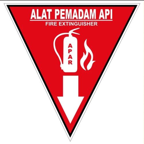 Jual STIKER SIGN 20×20 SEGITIGA APAR. Rambu k3 safety - Jakarta Utara ...