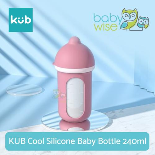 Jual KUB Cool Silicone Baby Bottle 240ml - Botol Susu Anak Bayi - Pink ...
