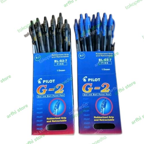Jual pulpen pilot G2 Gel ink ball point pen harga per lusin isi 12 pcs - Hitam, 0,7 - Jakarta ...
