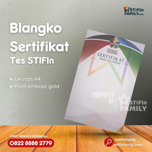 Jual Blangko Sertifikat Tes STIFIn - Promotor STIFIn Family - Jakarta ...