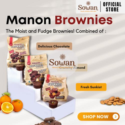 Promo Manon Brownies Double Almond (Gusset) - Jakarta Utara - Oleh Oleh ...