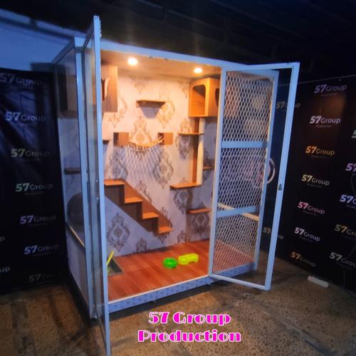 Jual kandang rumah kucing catquarium room home background wallpaper ...