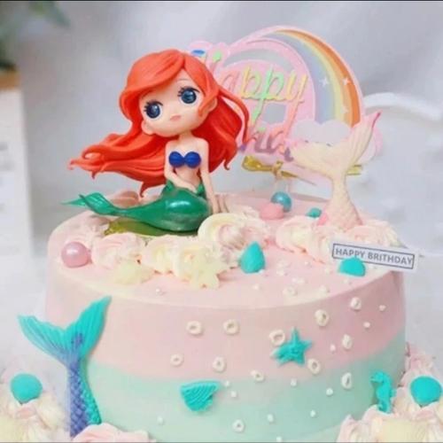 Jual Topper Kue Mermaid, Topper Ariel, Hiasan Kue Mermaid, Patung ...