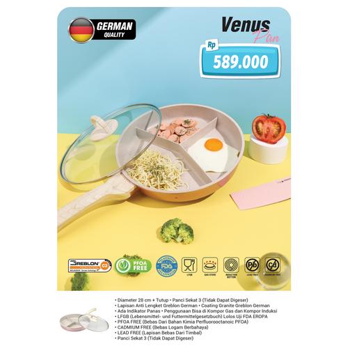 Jual STEIN VENUS PAN/PAN 3 IN 1/PANCI 3 SEKAT/GREBLON GRANITE COATING ...