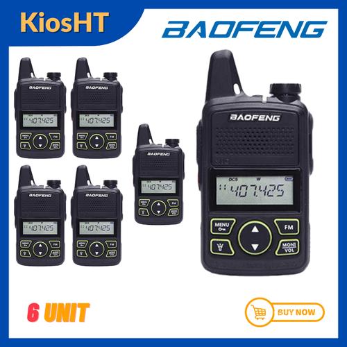 Jual Paket HT 6 Unit Handy Talky BAOFENG T1 Mini Walkie Talkie Bao Feng ...