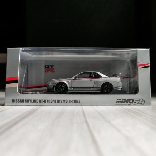 Jual Inno64 Inno Nissan Skyline GTR R34 R Tune Nismo Silver 1/64 - Kab ...