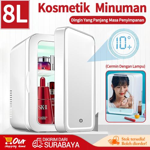 Jual 8L kulkas mini portable kecil kosmetik / skincare fridge kecil ...