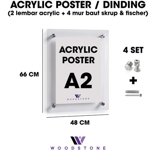 Jual Acrylic Mading A2 - Akrilik Dinding Display Acrilic Poster Papan ...
