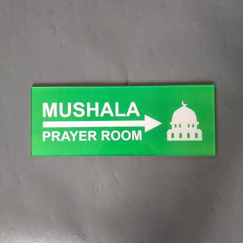 Promo Akrilik Nama Ruang Mushola - Acrylic Mushala - Papan Penunjuk ...